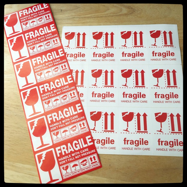 Fragile sticker 易碎品貼紙 | Shopee Malaysia