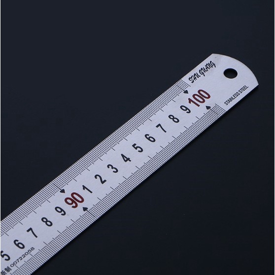 Public 100cm 200cm Stainless Steel Ruler Straight Edge Metal Ruler Set ...