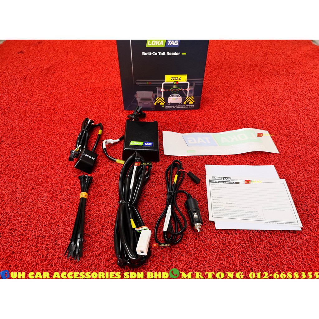 Loka Tag Smart Tag Toll Reader With Led Display For Toyota Honda Proton ...