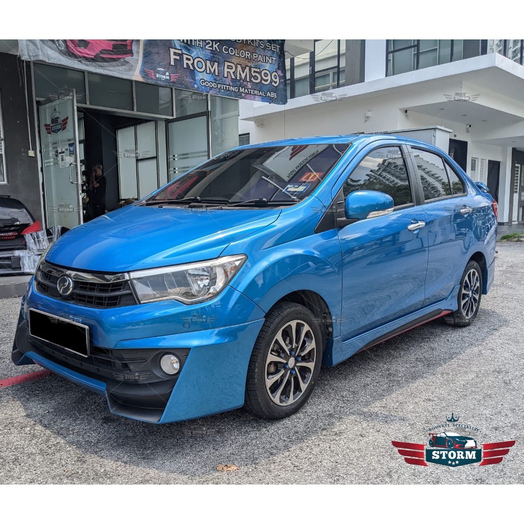 PERODUA BEZZA 2016 - 2019 ( AEROSPORT V2 ) BODYKIT WITH 2K COLOR PAINT ...