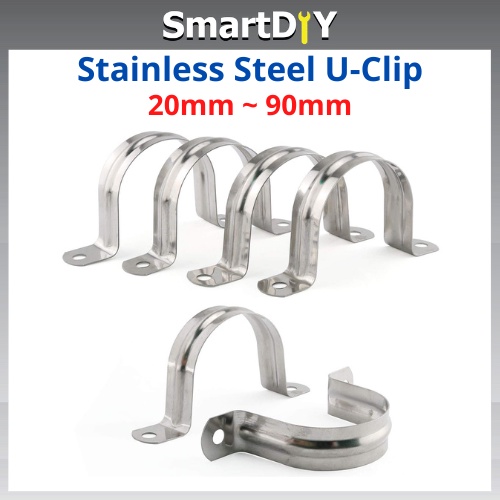 304 Stainless Steel High Quality 20mm-85mm U Clip for PVC Pipe/ Piping ...