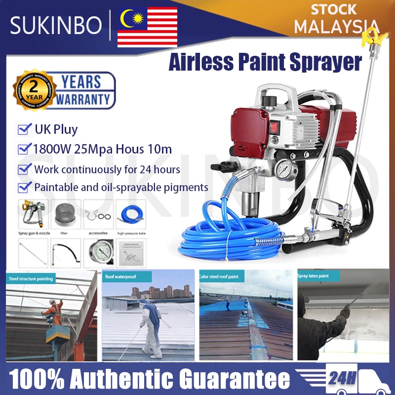 SUKINBO 1800W High Pressure Airless Spraying Machine Professional ...