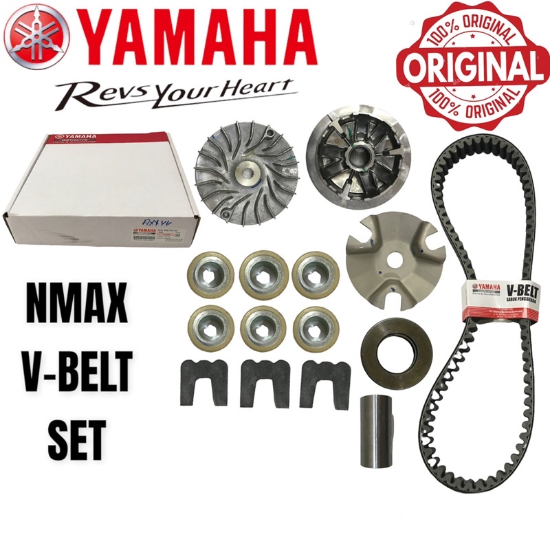 YAMAHA NMAX NMAX 150 100% ORIGINAL HLY V-BELT SET NMAX SET V-BELT ...