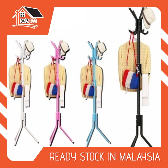 「Stock Ready in M’sia」12 Hook Metal Bedroom Cloth Hanger Multi Purpose ...