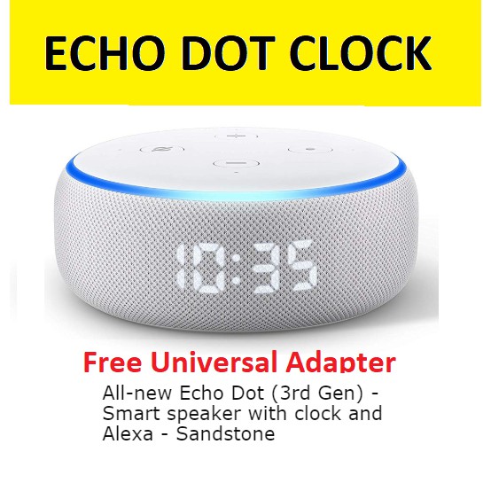 Amazon Echo Dot Clock 3rd gen | Shopee Malaysia