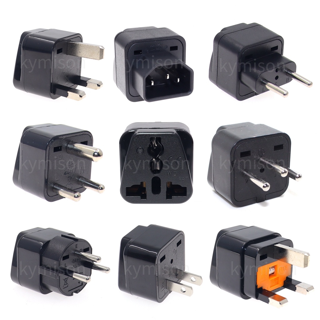 Universal CE Kr american european power plug adapter AU EU to US UK USA adapter plug Japan ...