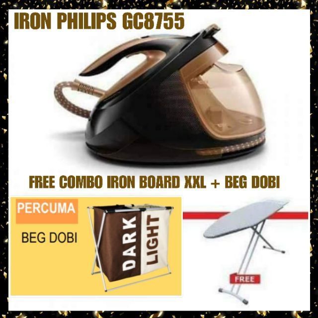 Iron Philips PerfectCare Steam Generator Iron GC8755 FREE IRON BOARD ...
