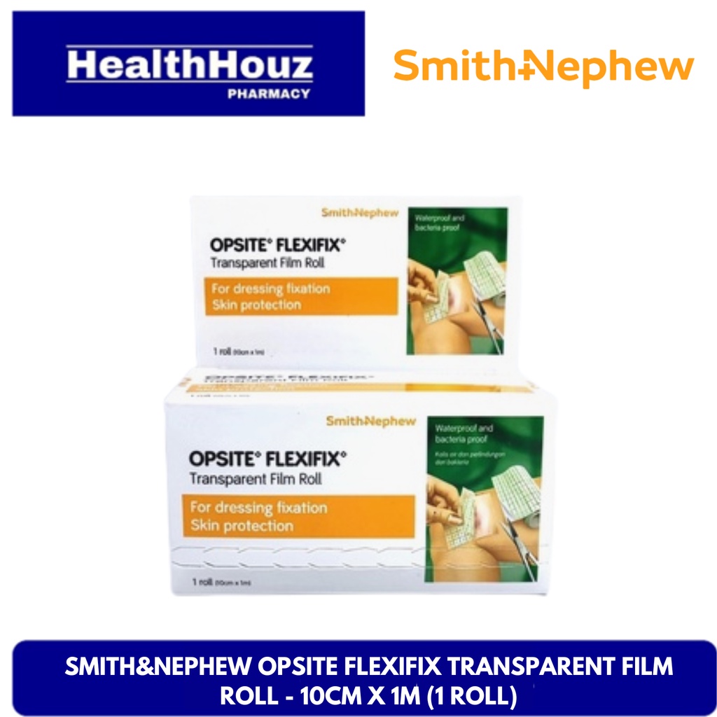 Smith&Nephew OPSITE FLEXIFIX Transparent Film Roll - 10cm X 1m (1 Roll ...