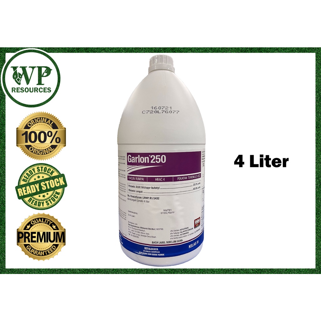 Garlon 250 | Racun Pokok/ Rumput- (4 Liter) | Shopee Malaysia