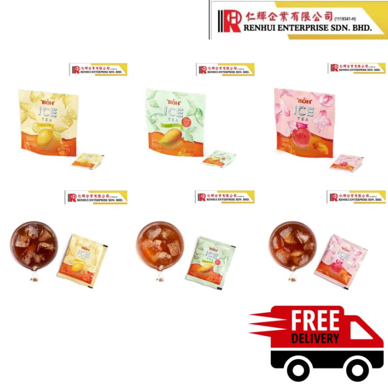 BOH ICE TEA MIX LEMON-LIME, ORCHARD SPLASH, AND PEACH 290G X 20'S X 14.5G | Shopee Malaysia