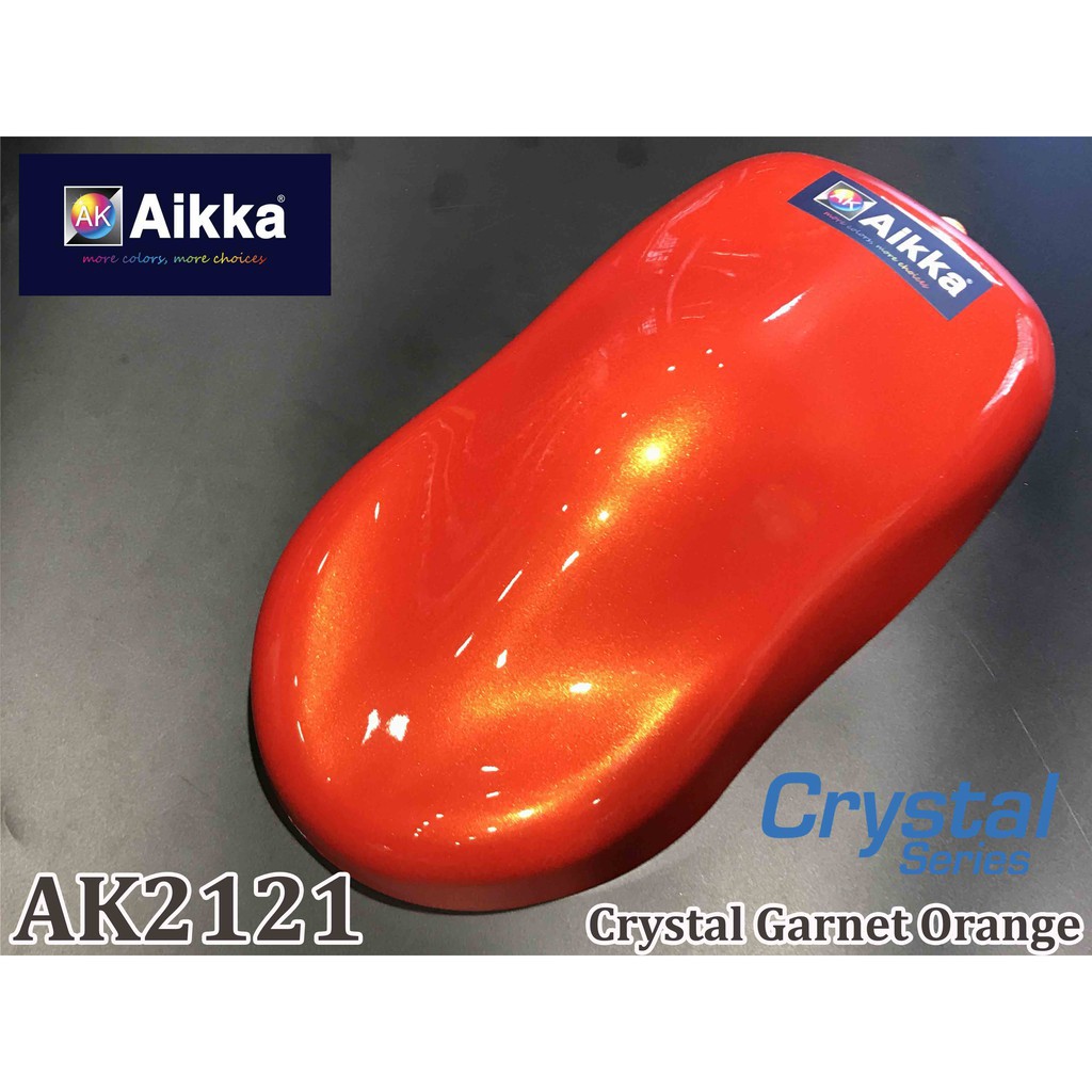 AIKKA AK2121 CRYSTAL GARNET ORANGE CRYSTAL EFFECT AUTOMOTIVE 2K CAR ...