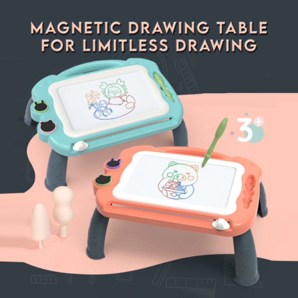 Magnetic Color Drawing Board Reusable Creative Painting Graffiti Table ...