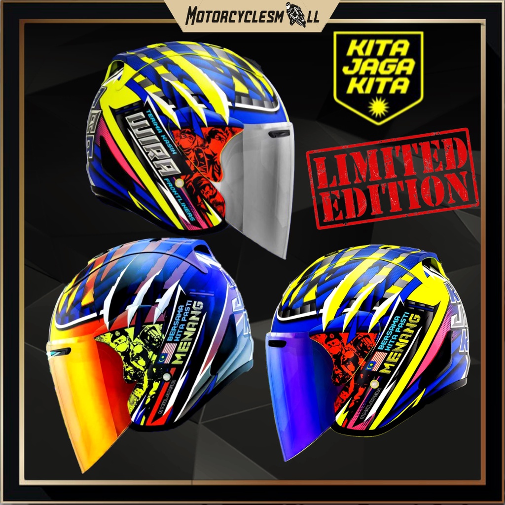 [STOCK CLEARANCE] GRACSHAW GRIXENT LIMITED EDITION HELMET - KITA JAGA ...