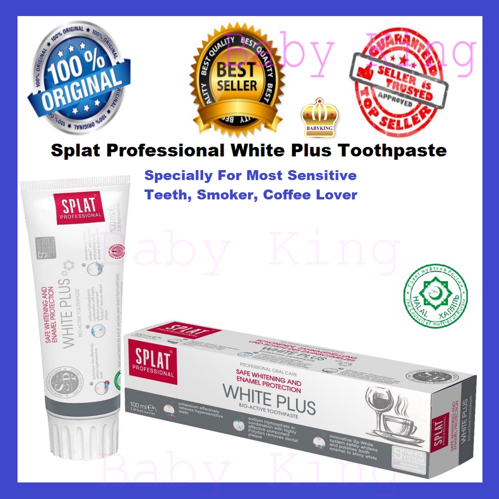 Original Splat Professional White Plus Toothpaste Toothpastes Tooth ...
