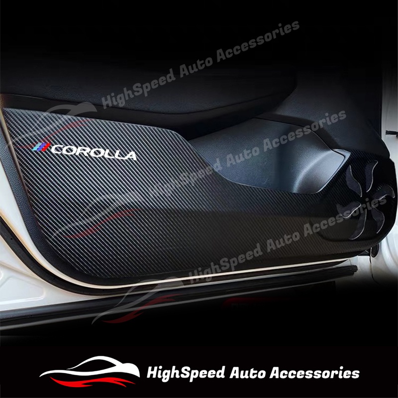 Toyota Corolla (2019-2021) Anti Side Kick Carbon Fiber Sticker | Shopee ...