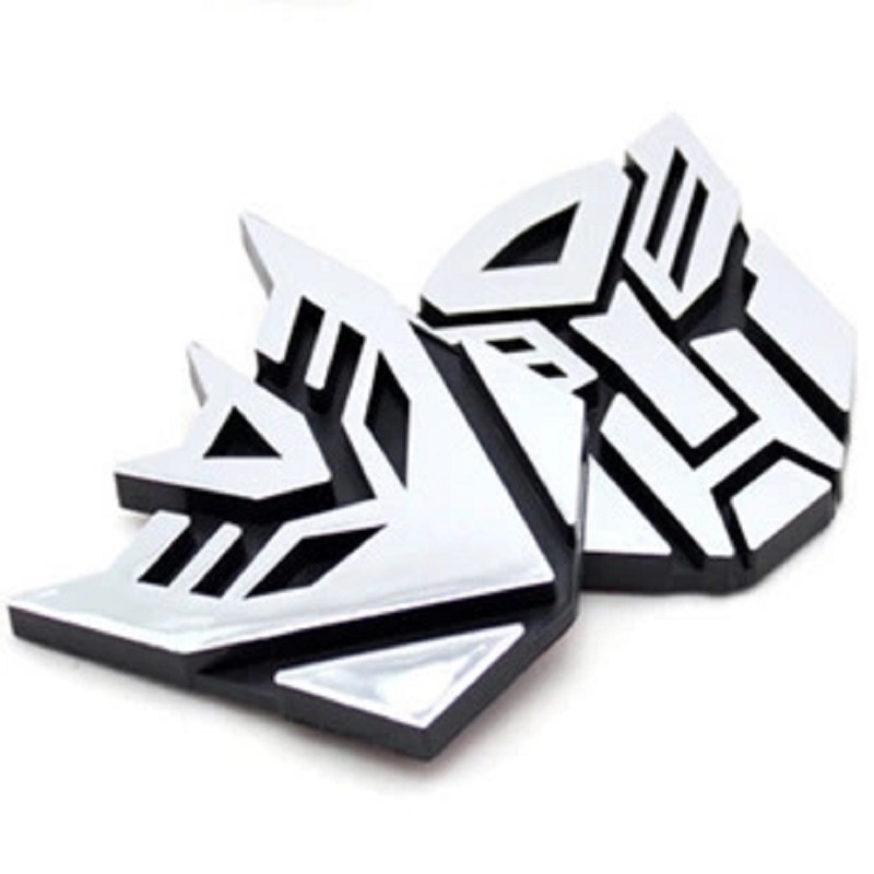 3D Car Stickers Transformers Decepticon emblem Tail Badge Emblem Decal ...