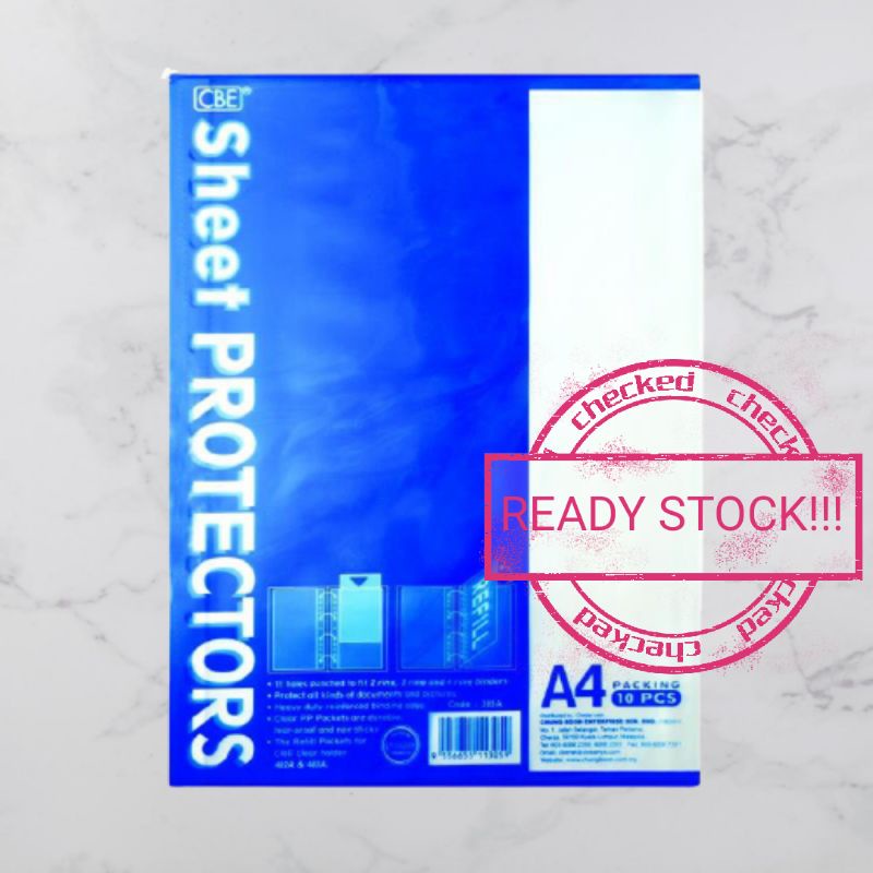 💥Ready Stock!!!💥CBE 305A Sheet Protector 10 sheets perpack | Shopee ...