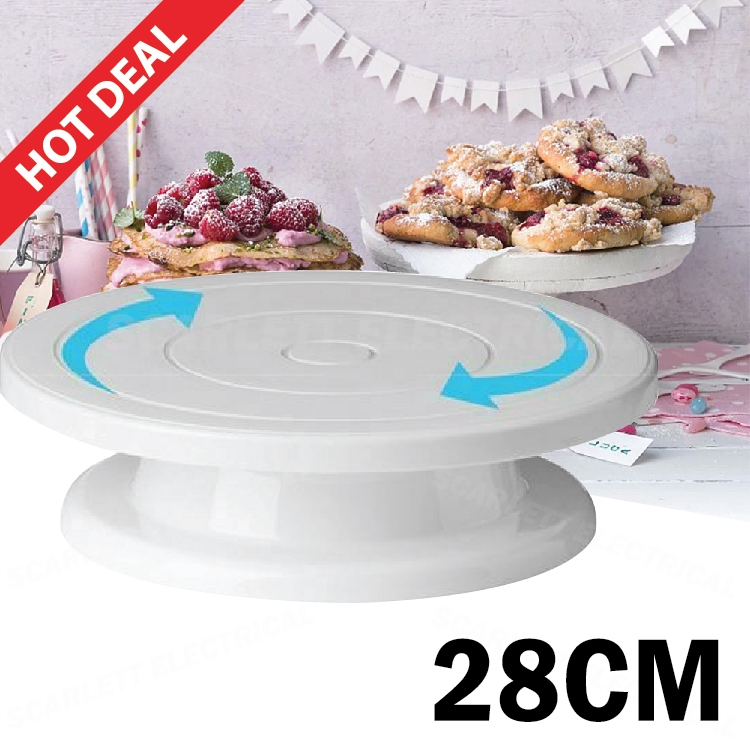 Cake Decorating Turntable DIY Rotating Round Plate Platform Baking ...