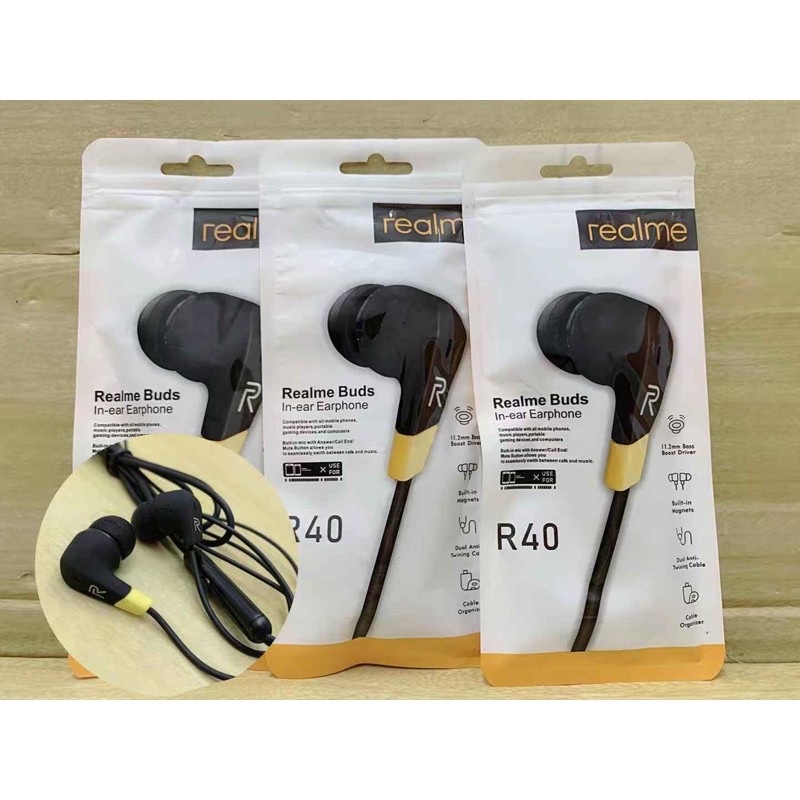 REALME BUDS IN-EARPHONE MODEL:-🌹R40 | Shopee Malaysia