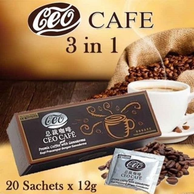💕Ready Stock💕 [HALAL] Shuang Hor CEO Cafe Coffee With LingZhI/Ganoderma ...