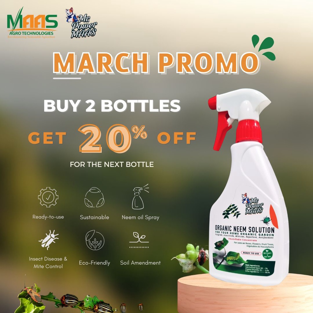 500ml ORGANIC NEEM SOLUTION (Spray) Organic Anti Fungicide, Insecticide ...