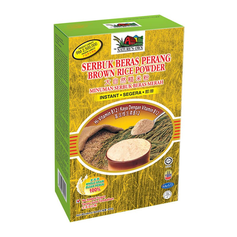NATURE'S OWN INSTANT BROWN RICE POWDER 350G | Shopee Malaysia
