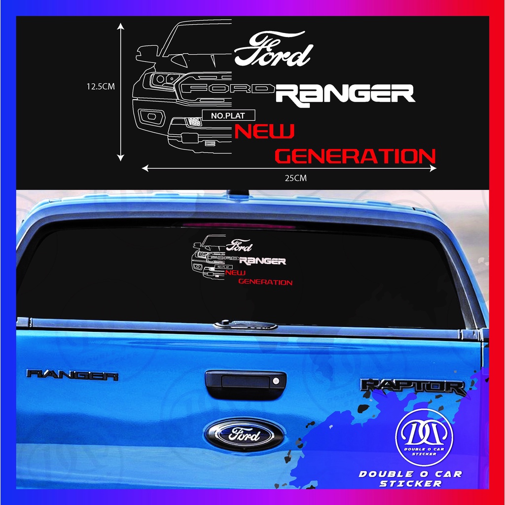 [Ready Stock]Ford Ranger new generation shape&words sticker KI00218(PM ...