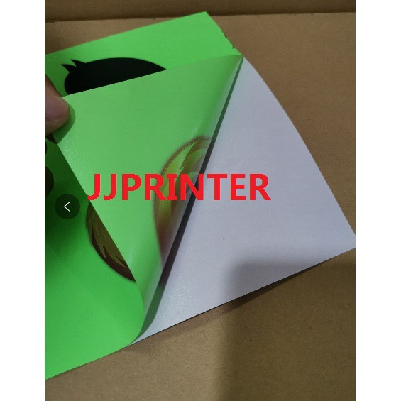 Premium Inkjet A4 Fluorescent Color PET Waterproof Sticker (25 SHEETS ...