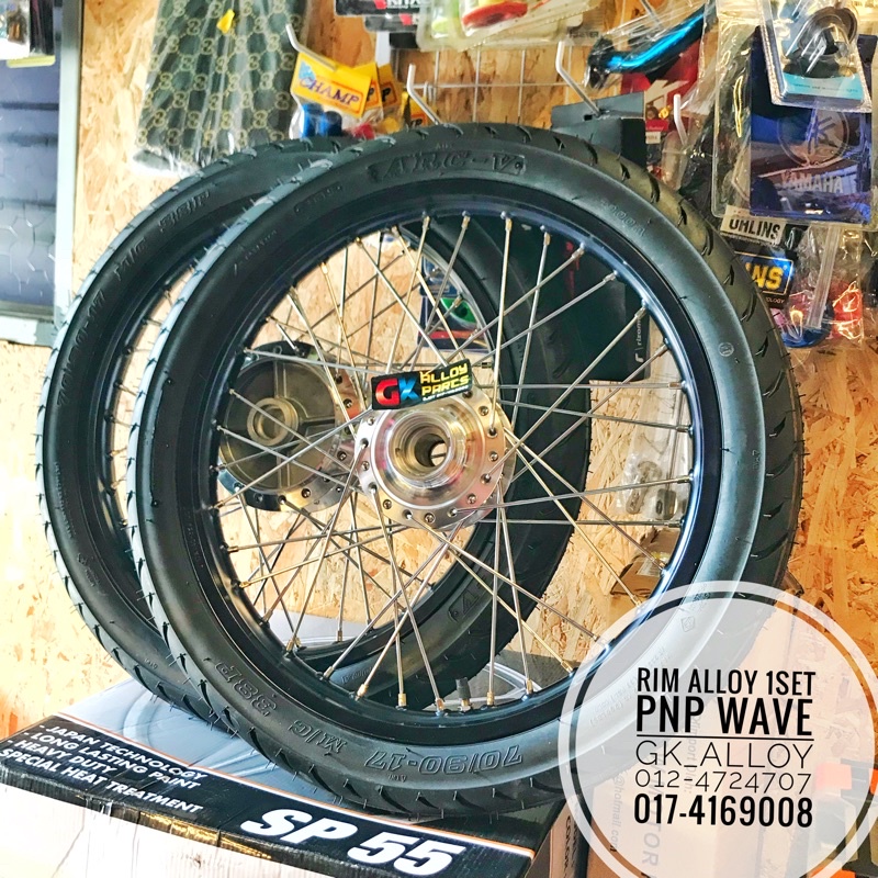 🔥🔥RIM ALLOY HITAM 17 x 1.40 SIAP PASANG DAN SIAP TAYAR PNP MOTOR ...