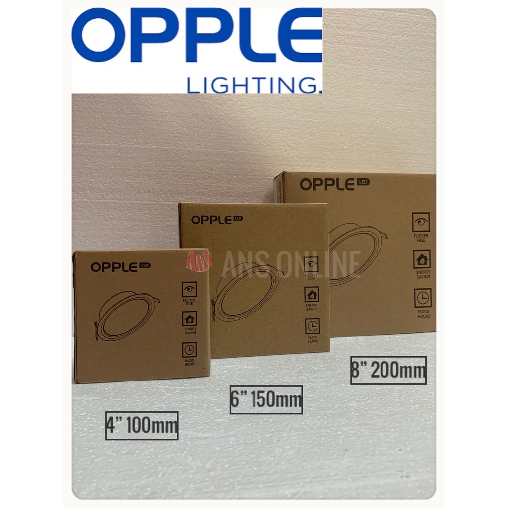 OPPLE UTILITY 4" / 6" / 8" LED Downlight Plaster Ceiling Light Round ...