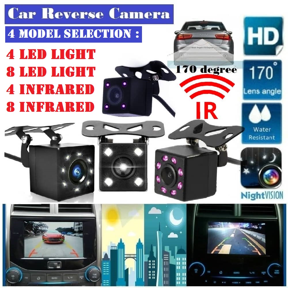 Car Reverse Camera Rear View Parking Night Vision CCD HD Cam Monitor ...
