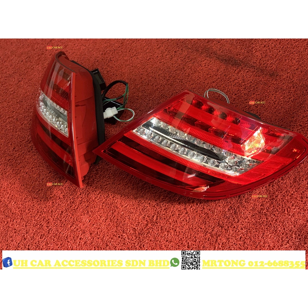 MERCEDES BENZ W204 LED TAILLAMP TAILLIGHTS TAIL LAMP LIGHT LIGHTS ...