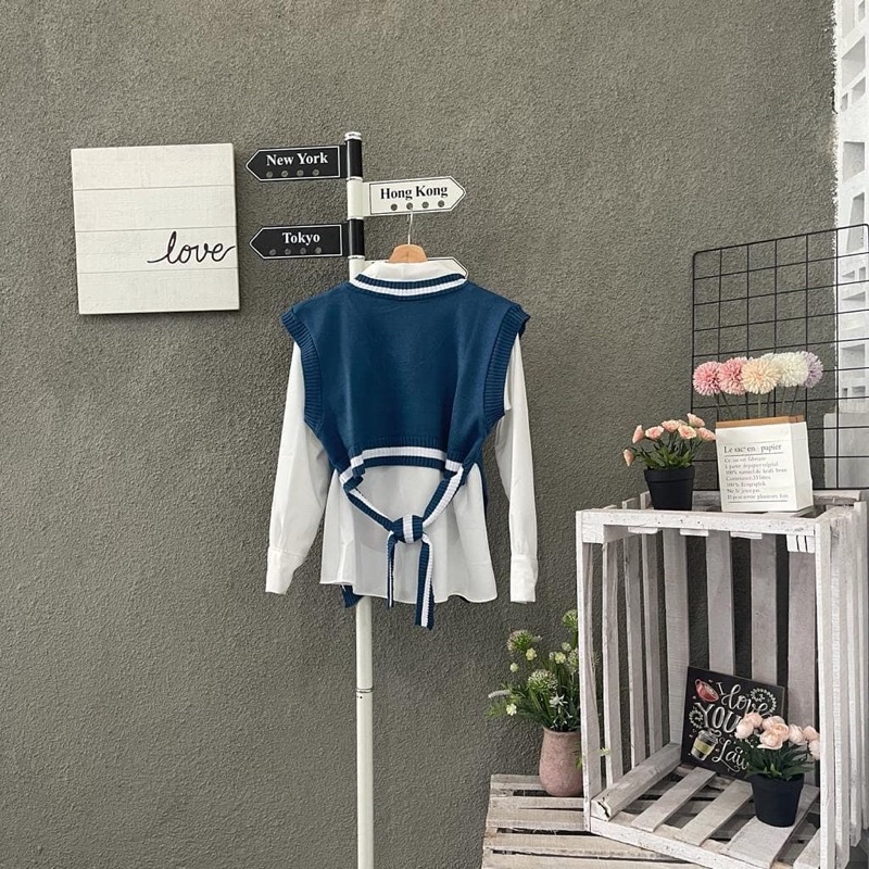 Korean OVERSIZE VEST BAE SUZY PREMIUM Knitting Rompi | Shopee Malaysia