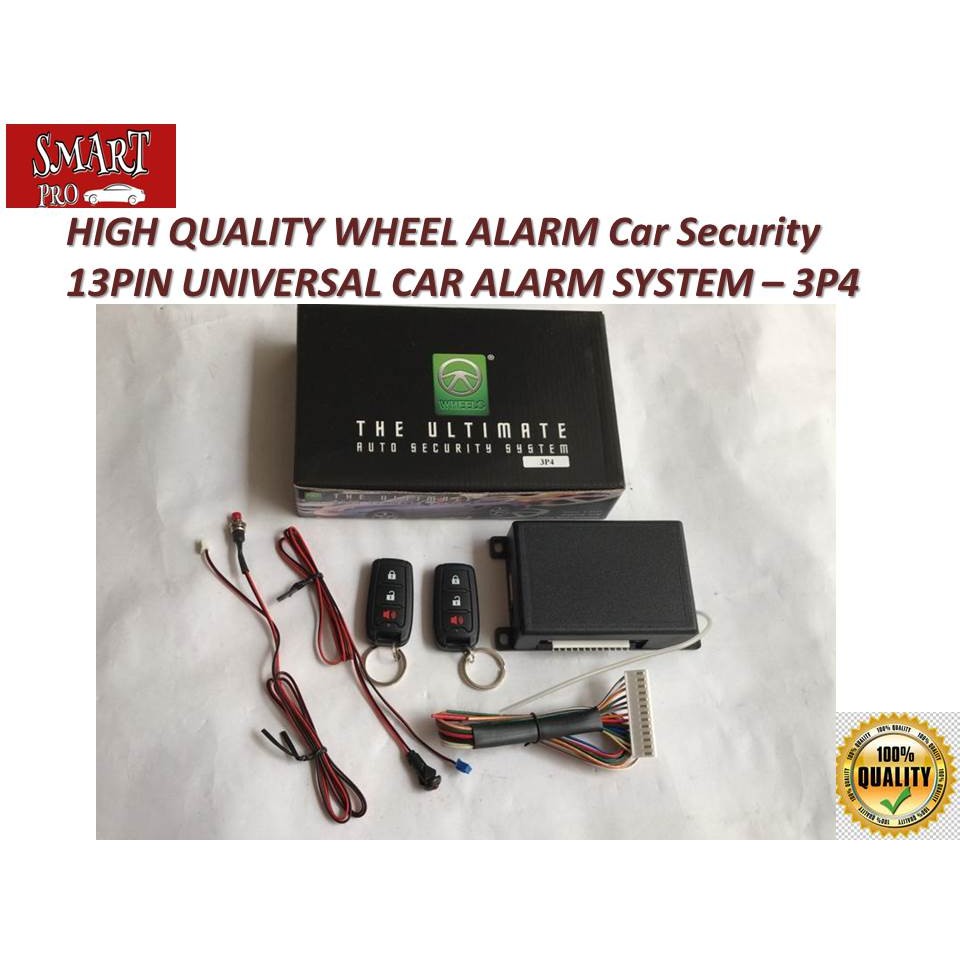 HIGH QUALITY WHEEL ALARM Car Security 13PIN UNIVERSAL CAR ALARM SYSTEM ...