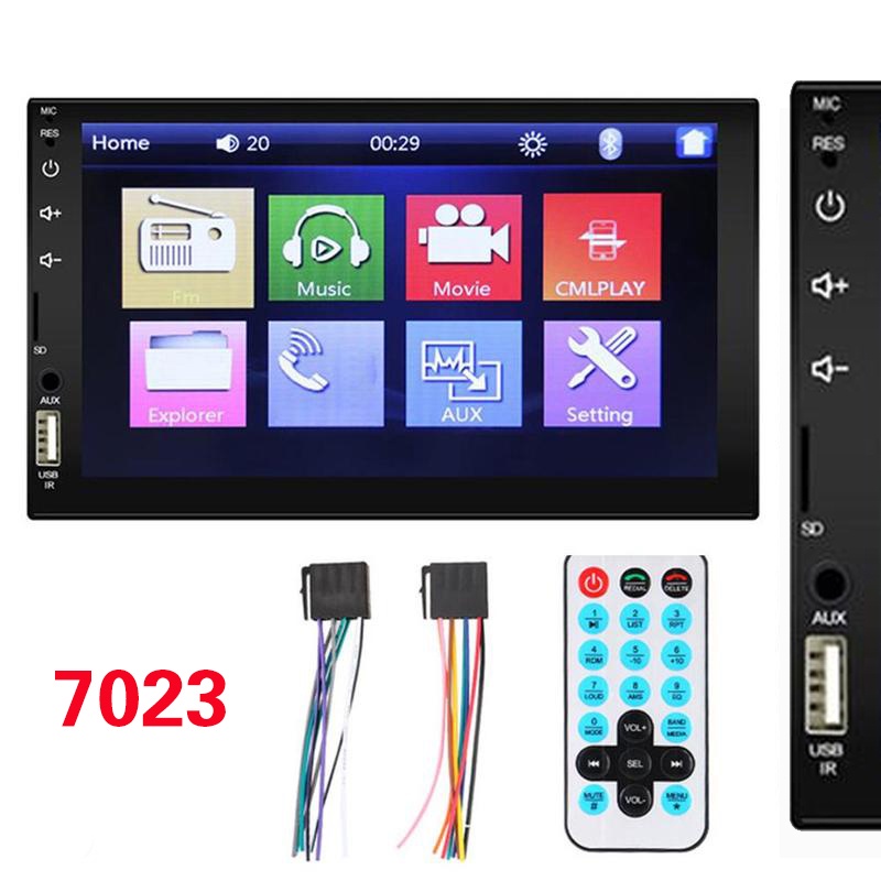Evean 7010B/7018B/7012B/7023 HD 7" Double 2 Din Car Radio Bluetooth MP5 ...