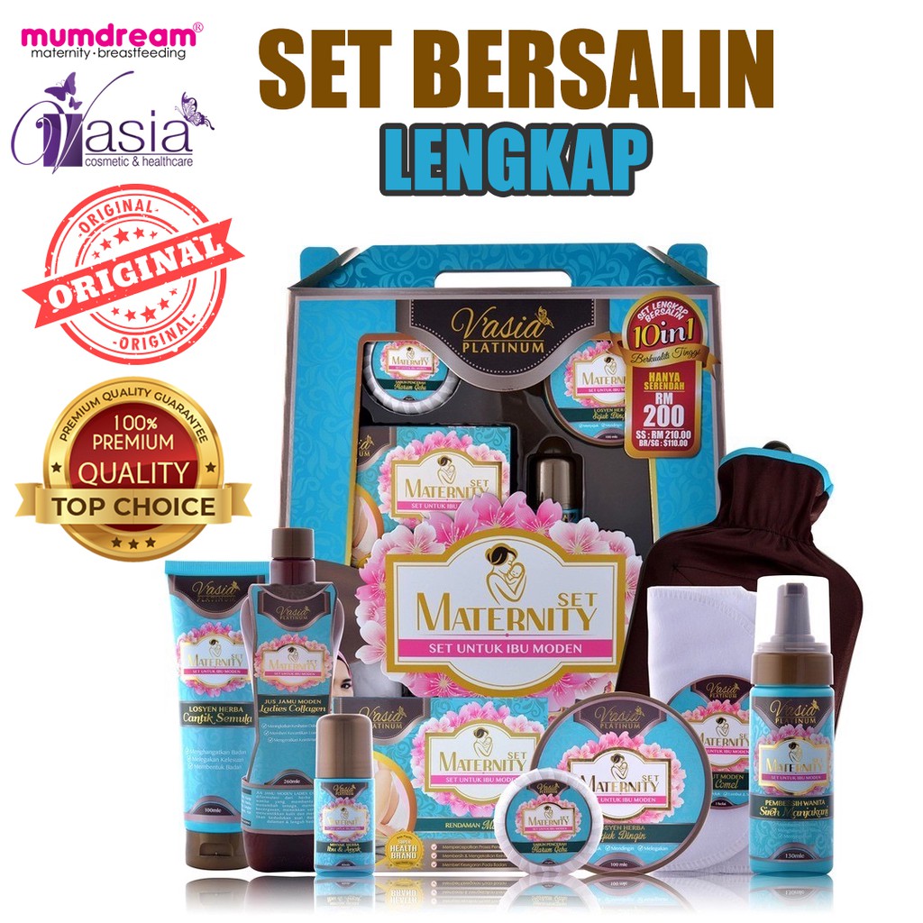 [ORIGINAL] - Set Berpantang/Maternity Vasia Set Bersalin Lengkap ibu ...