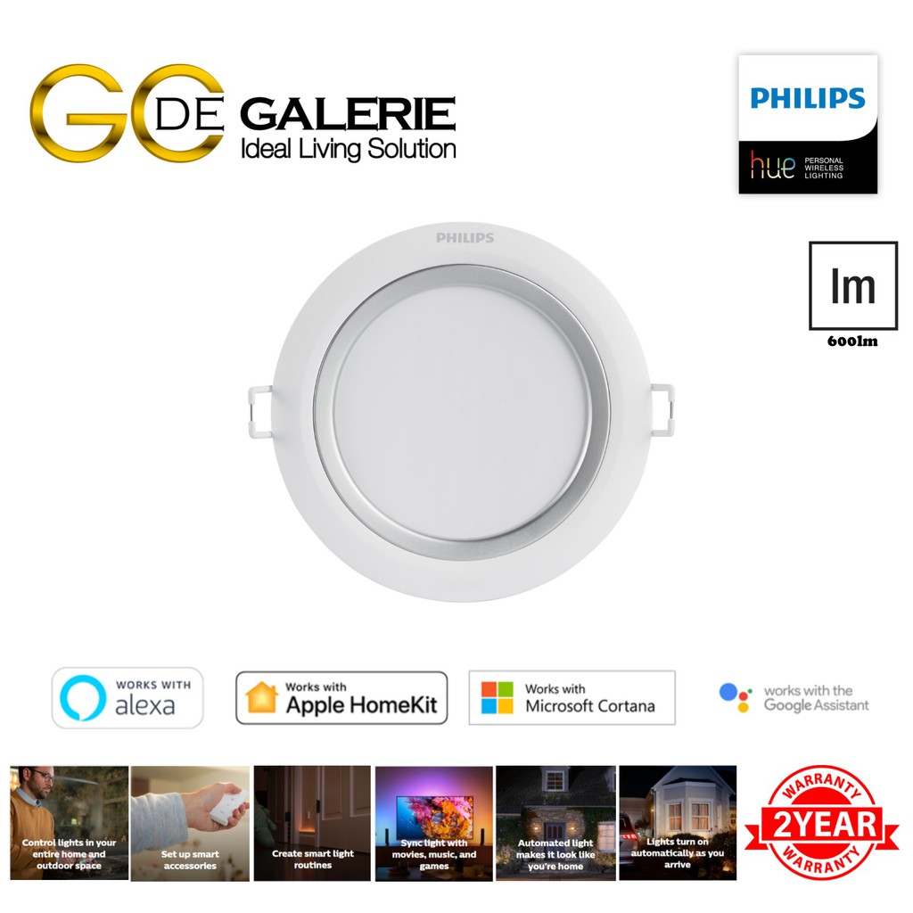 PHILIPS HUE GARNEA 51107 5" DOWN LIGHTS LED | Shopee Malaysia