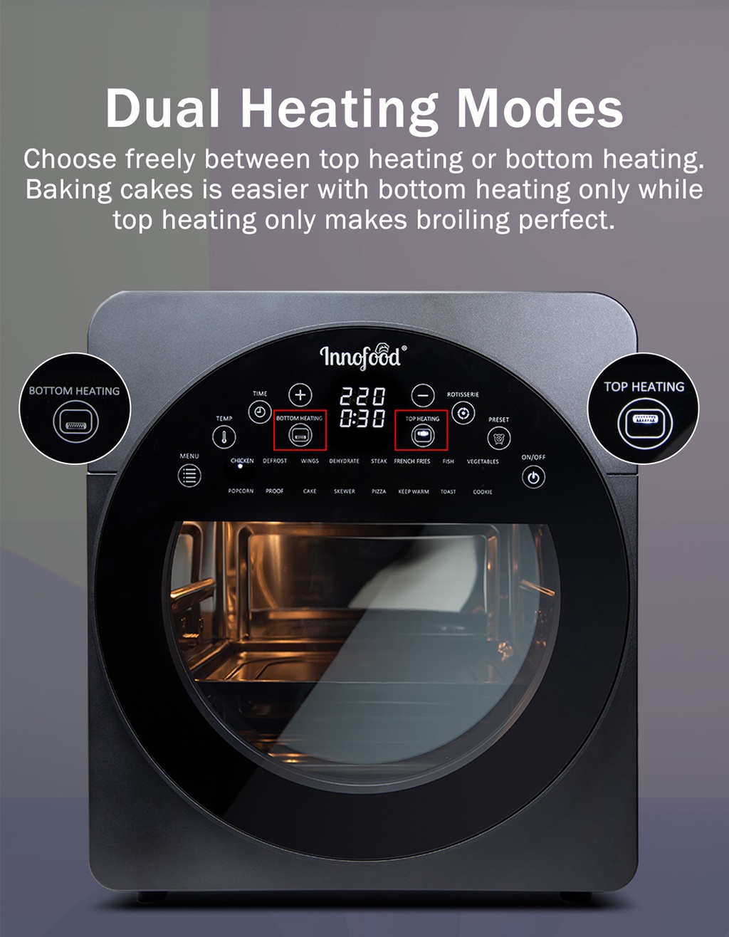 Innofood 16in1 Digital Air Fryer Oven With Fermenting And Dehydrating ...