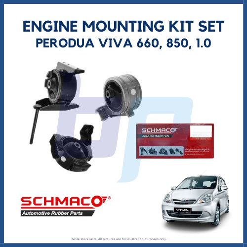 SCHMACO ENGINE MOUNTING KIT SET PERODUA VIVA 660, 850, 1.0 | Shopee ...