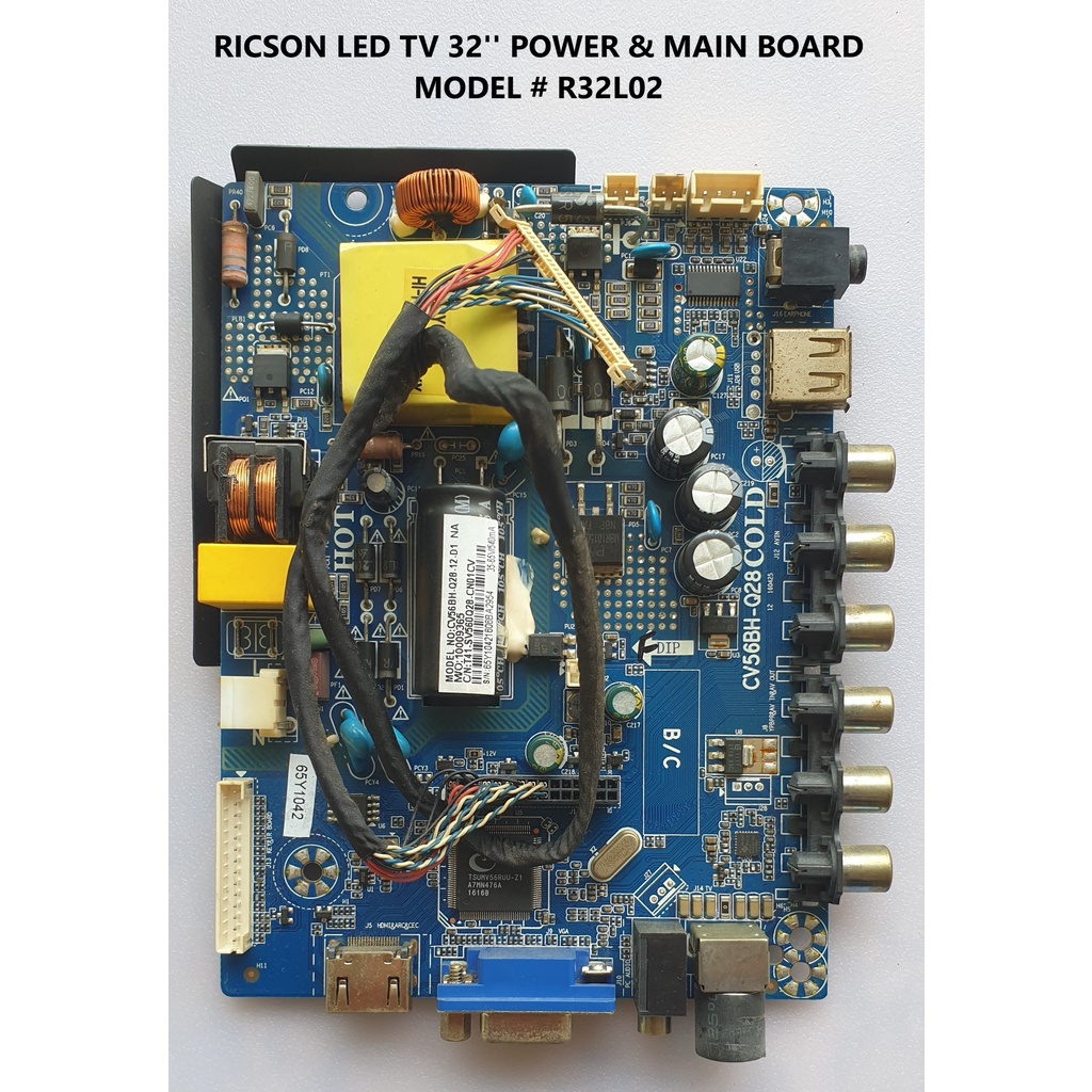 RICSON LED TV 32'' POWER & MAIN BOARD MODEL # R32L02 | Shopee Malaysia