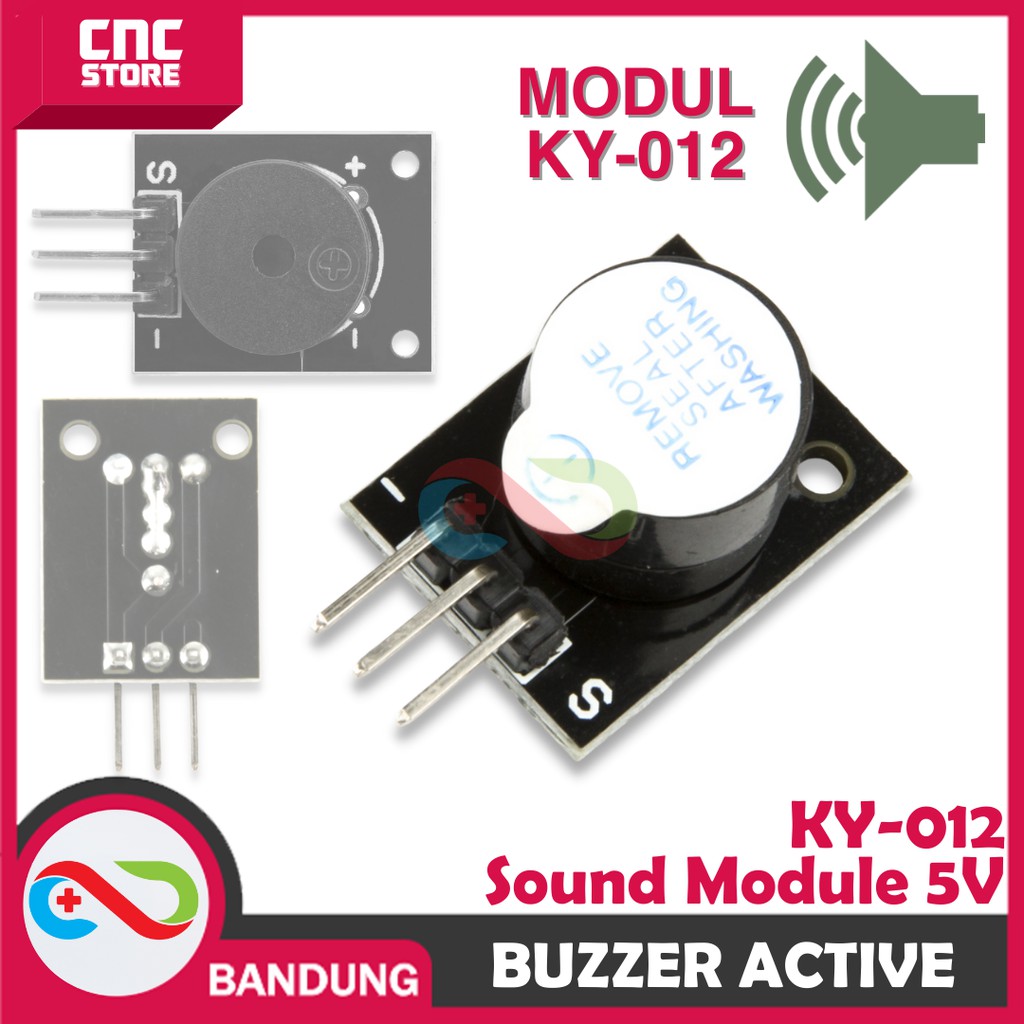 5v BUZZER MODULE KY-012 ACTIVE HIGH FOR ARDUINO ACTIVE HIGH SOUND ...