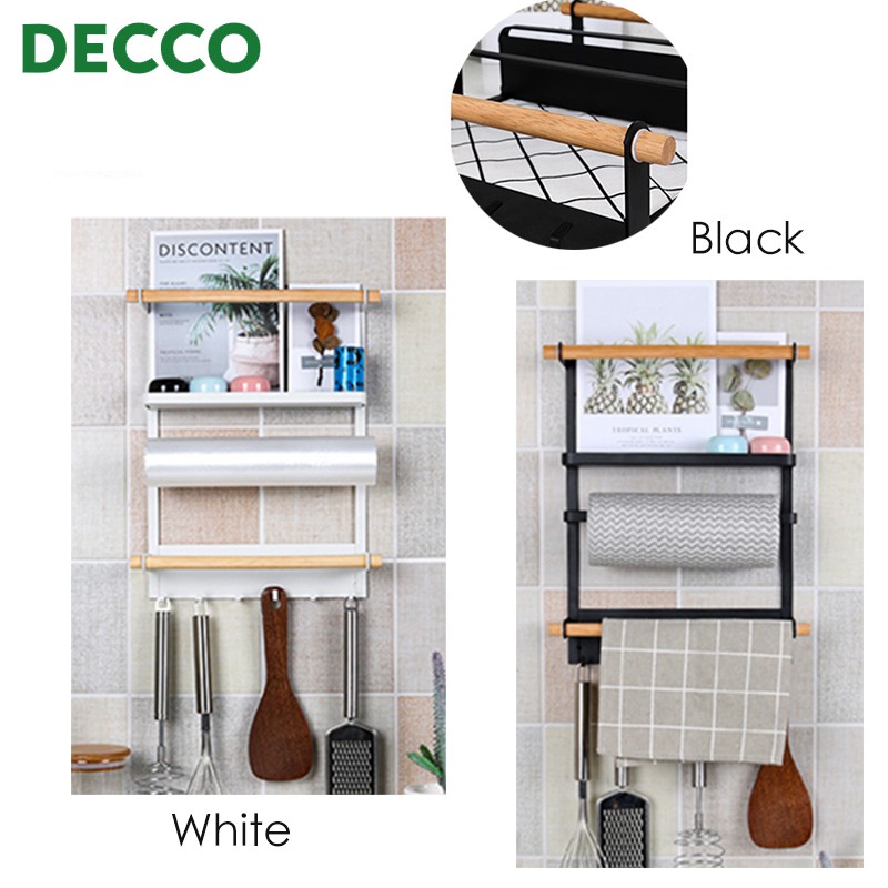 Decco Kitchen Refrigerator Side Hanging Magnet Stand Rack Refrigerator ...