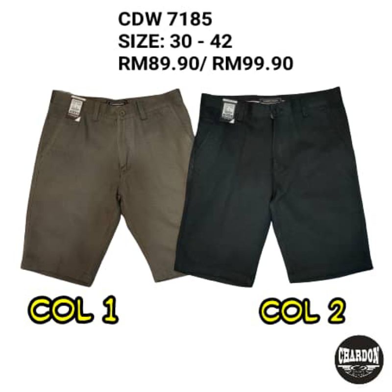 CHARDON Slim Fit Slack Short Pants STRETCHABLE CDW 7185 | Shopee Malaysia