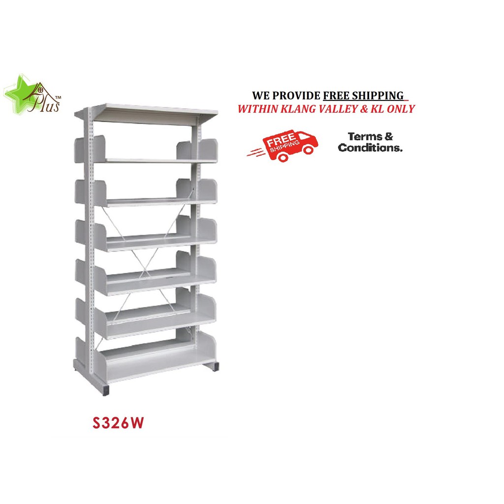 S326W Library rack double sided without side panel - 6 level * PRE ...