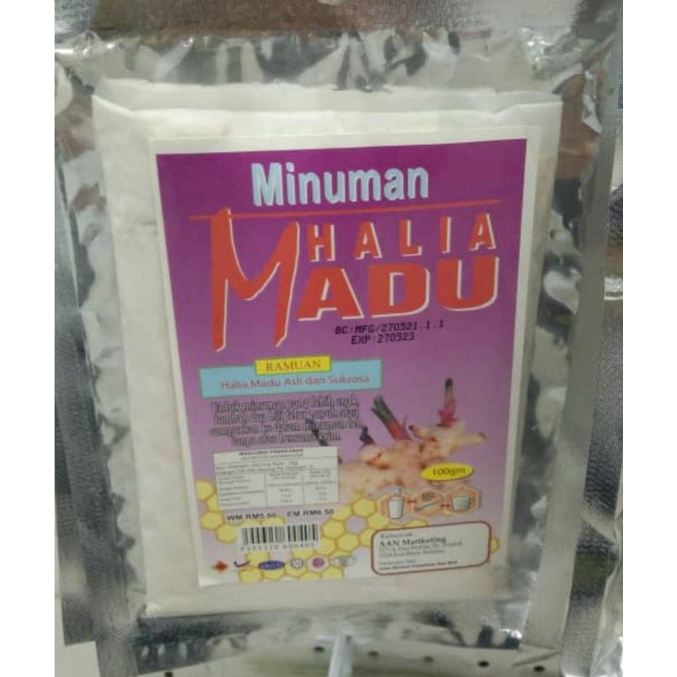 MINUMAN HALIA MADU (SERBUK) 100GM / GINGER AND HONEY DRINK POWDER 100G ...