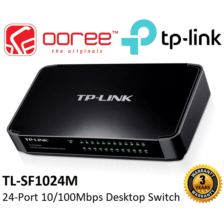 TP-LINK TL-SF1024M / TL-SF1024D 24-PORT 10/100MBPS DESKTOP SWITCH WITH ...