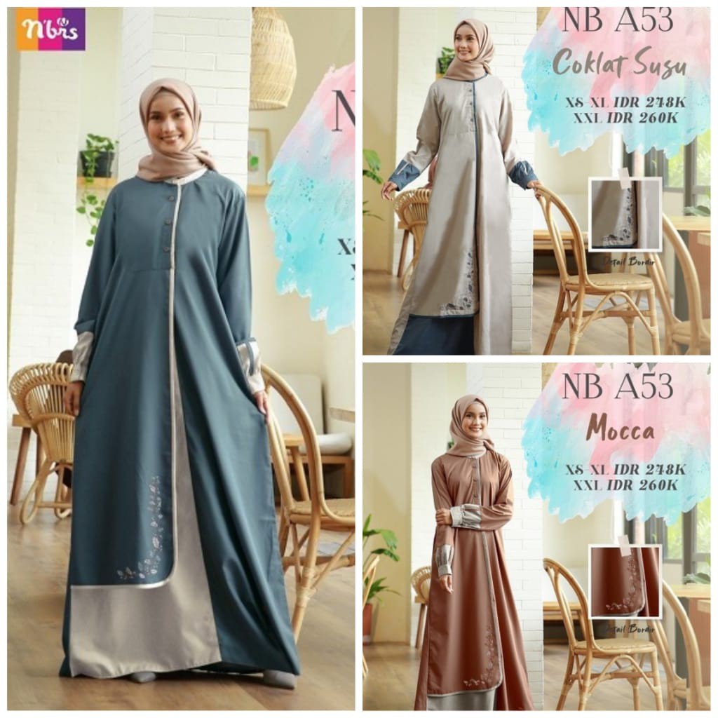 Nibras Robe Mother NB A53 | Shopee Malaysia