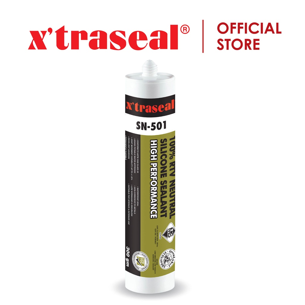 X'traseal SN-501 100% RTV Neutral Silicone Sealant (300g) | Shopee Malaysia