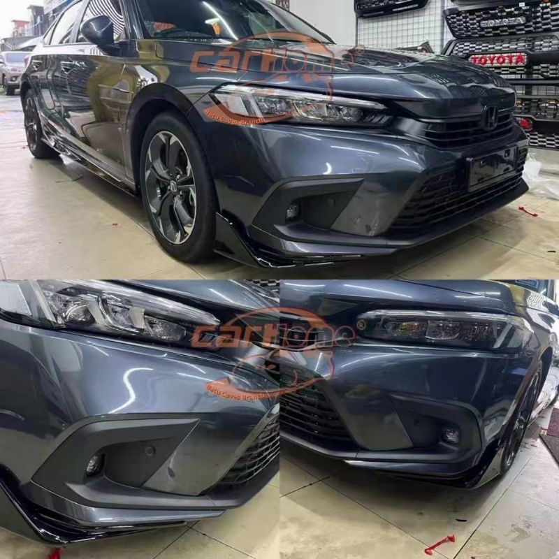 Honda Civic FE 2022 Modulo bodykit skirting material PP with paint ...