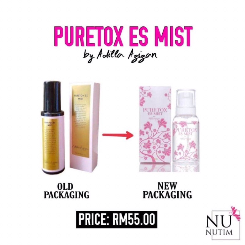 🔥 SELLING FAST Puretox Es Mist by Adilla Azizan (100ml) 🔥 | Shopee Malaysia